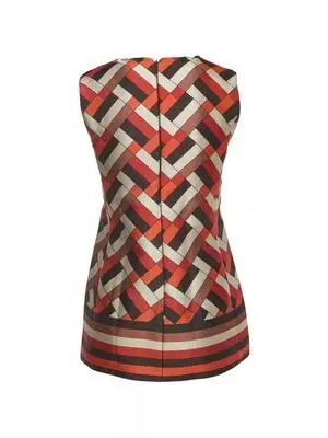 Carolina Herrera Geometric-print Mini Dress