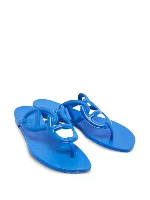 Hermès Egerie Chaine D'ancre Sandals - Blue