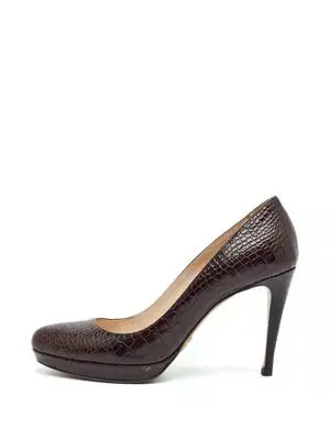 Prada Embossed Stiletto Pumps