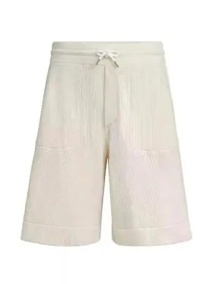 Brunello Cucinelli Cotton English Rib Knit Bermuda Shorts