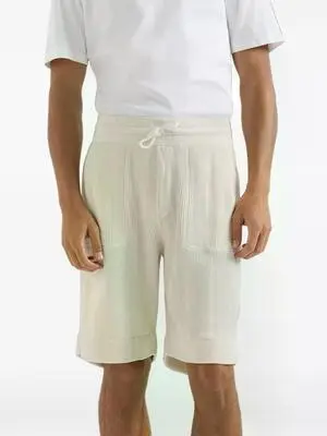 Brunello Cucinelli Cotton English Rib Knit Bermuda Shorts
