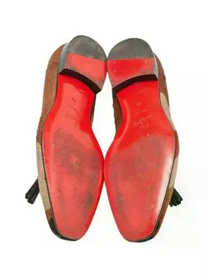 CHRISTIAN LOUBOUTIN Tassel Camouflage-print Loafers