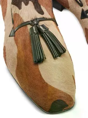 CHRISTIAN LOUBOUTIN Tassel Camouflage-print Loafers