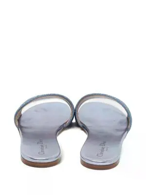 Dior Dway Crystal Embellished Slides