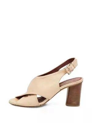 Loro Piana Crossover Slingback Sandals - Neutrals