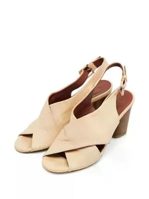 Loro Piana Crossover Slingback Sandals
