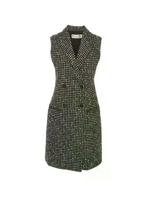 Dior Double-breasted Tweed Midi Dress