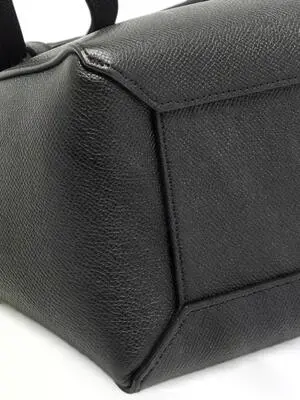 Celine Micro Belt Leather Tote Bag - Black