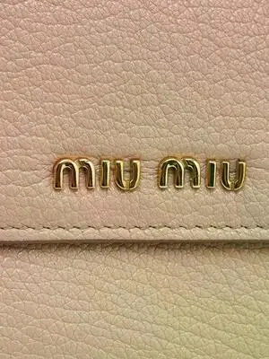 Miu Miu Logo-plaque Trifold Wallet