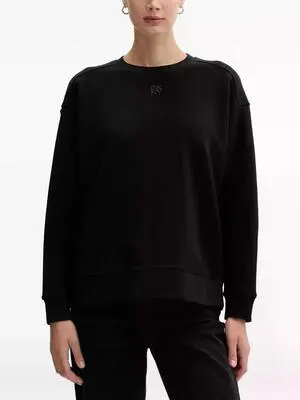 Dkny Logo-embroidered Crew-neck Sweater