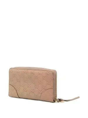 Gucci 2000-2015 Guccissima Bree Zip Around Wallet Long Wallets - Pink