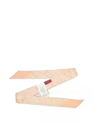 Gucci Monogram Ribbon Scarf - Orange