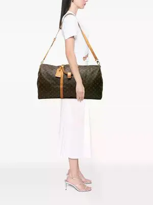 LOUIS VUITTON Monogram Keepall Bandouliere 60 Travel Bag