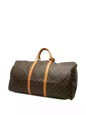 LOUIS VUITTON Monogram Keepall Bandouliere 60 Travel Bag