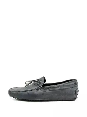 TOD'S Tod's Vintage Gommino Suede Driver Loafers Grey