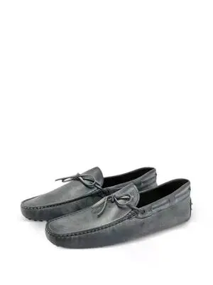TOD'S Gommino Suede Driver Loafers - Grey
