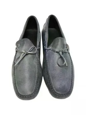TOD'S Gommino Suede Driver Loafers - Grey