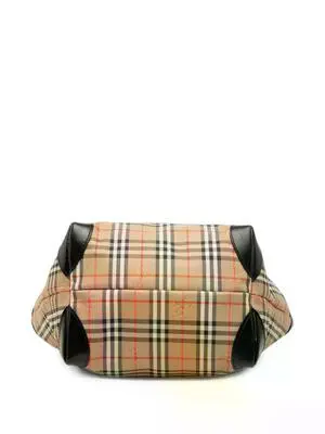Burberry 2000-2017 Haymarket Check Coated Canvas Tote Bag