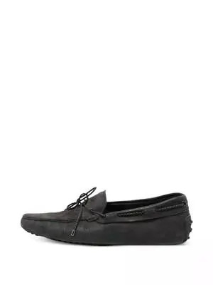 TOD'S Gommino Loafers With Bow Detail - Black