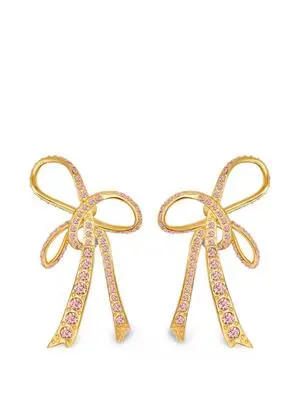 Oscar De La Renta Crystal-embellished Bow Earrings