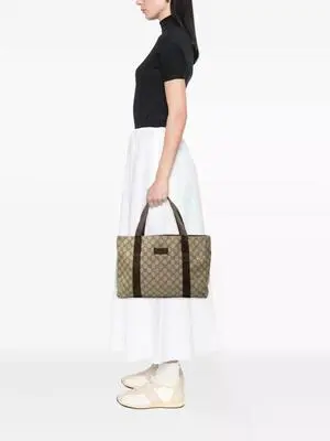 Gucci Gg Supreme Tote Bag - Neutrals