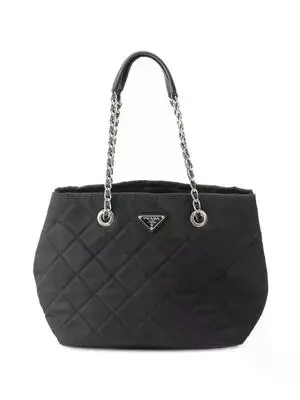 Prada Quilted Nylon Convertible Tote Satchel
