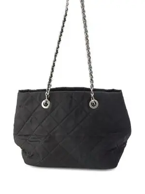 Prada Quilted Nylon Convertible Tote Satchel