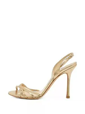 JIMMY CHOO India Strappy Heeled Sandals - Gold