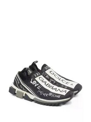 Dolce & Gabbana Sorrento Graffiti-print Sneakers