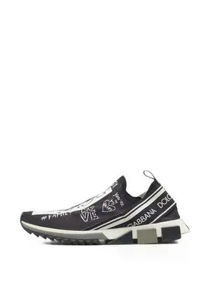 Dolce & Gabbana Sorrento Graffiti-print Sneakers