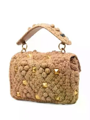 Valentino Garavani 2018-2026 Medium Knit Roman Stud Satchel
