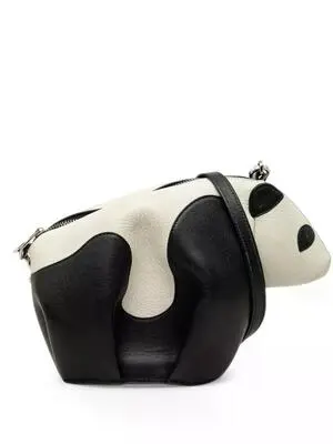 Loewe Leather Panda Bear Crossbody Bag