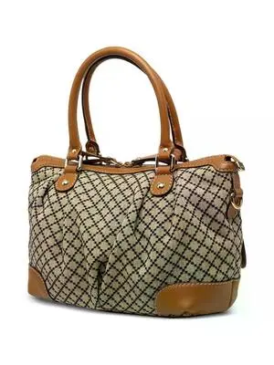 Gucci Diamante Canvas Sukey Satchel