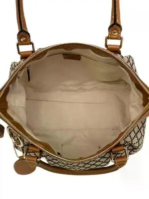 Gucci Diamante Canvas Sukey Satchel