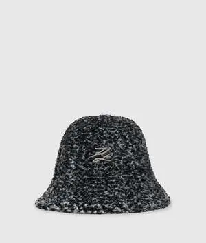 Karl Lagerfeld K/autograph Boucle Bucket Hat - Black