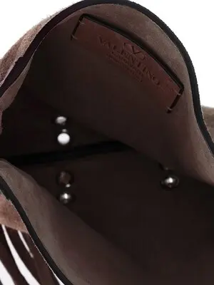 Valentino Garavani Small Suede Shoulder Bag - Brown
