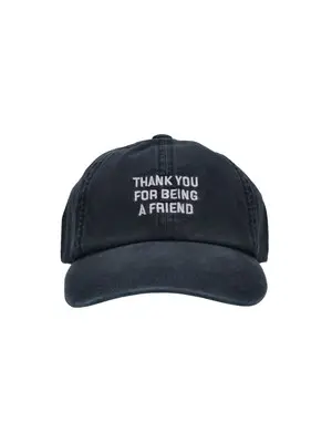 AMI Paris Cotton Baseball Cap - Black