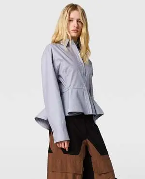 Stella McCartney Chambray Peplum Shirt