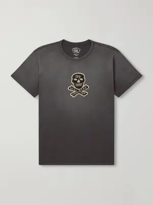 Ralph Lauren Appliquéd Cotton-jersey T-shirt