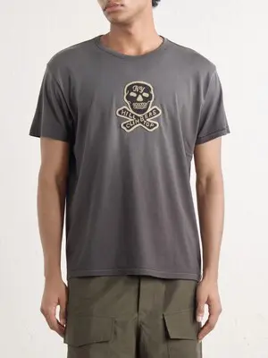 Ralph Lauren Appliquéd Cotton-jersey T-shirt
