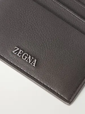 Zegna Secondskin Simple Logo-embellished Leather Billfold Wallet