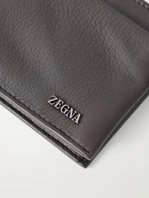 Zegna Secondskin Logo-embellished Leather Billfold Wallet