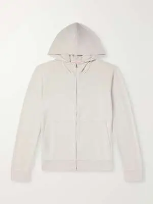 Orlebar Brown Mathers Wool-jersey Zip-up Hoodie - Beige