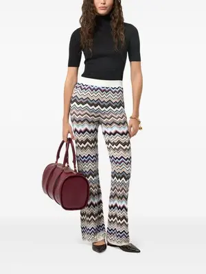 Missoni Zig Zag Motif Wool Trousers