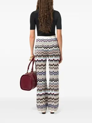 Missoni Zig Zag Motif Wool Trousers