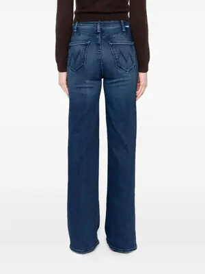 MOTHER The Hustler Roller Sneak Jeans - Blue