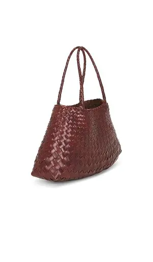 Dragon Diffusion Santa Croce Big Bag In Burgundy - Bruciato