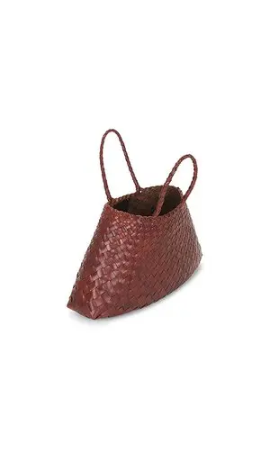 Dragon Diffusion Santa Croce Small Bag In Burgundy - Bruciato