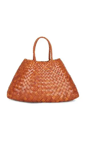 Dragon Diffusion Small Woven Leather Bag - Tan