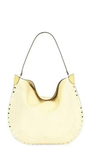 Isabel Marant Étoile Oskan Hobo Soft Shoulder Bag In Tan
